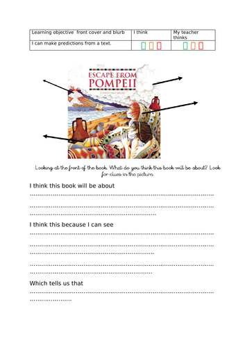 Escape to Pompeii class guided reading | Teaching Resources