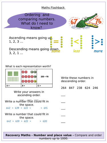 Y4 Maths Flashbacks | Teaching Resources