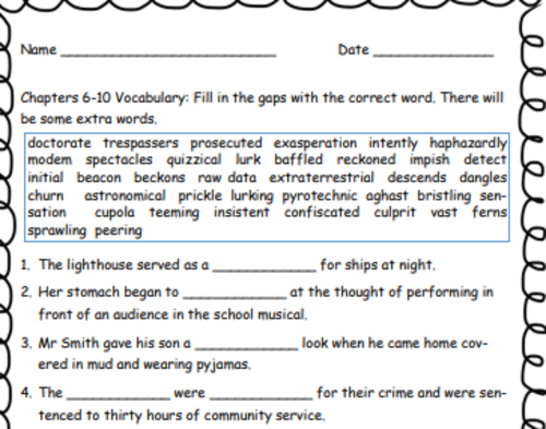 The Jamie Drake Equation: Vocabulary Lists and Gap-Filling | Teaching ...