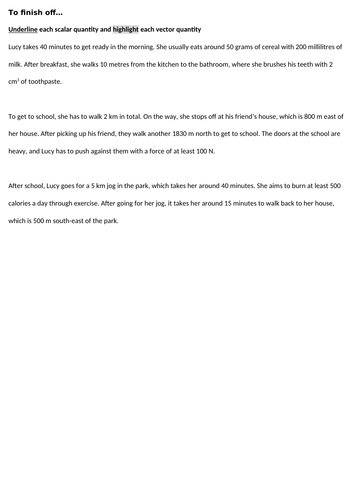 AQA GCSE Physics (9-1) - P8.1 Vectors and Scalars FULL LESSON ...