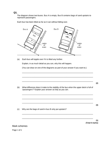 AQA GCSE Physics (9-1) - P8.6 Centre of mass FULL LESSON | Teaching ...