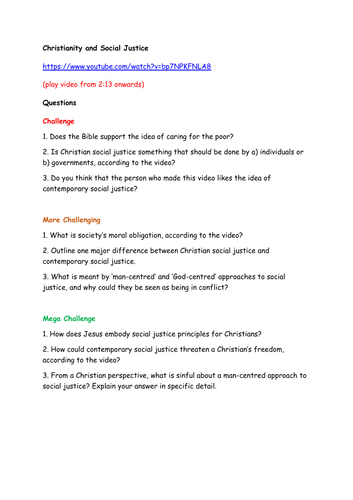 Religion + Social Justice | Teaching Resources