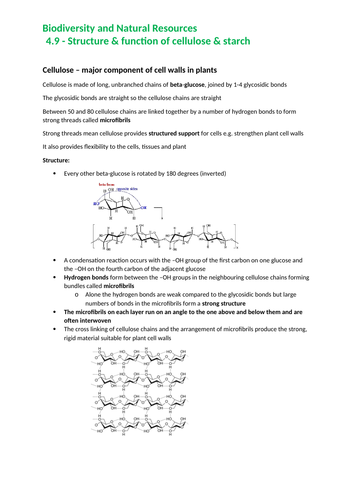Full Edexcel Topic 4 Notes for A-level Biology SNAB A - Biodiversity ...