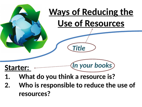 Topic 10- Ways of reducing resources (AQA- Chemistry)- Online version ...