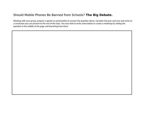 Ultimate Discussion Pack: Pros and Cons of Mobile Phones in Schools ...