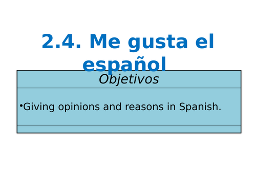 Mira 1 - Module 2 En el instituto - Units 1-5 | Teaching Resources