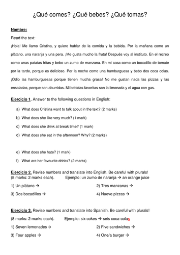 Mira 1 - Module 2 En el instituto - Units 1-5 | Teaching Resources