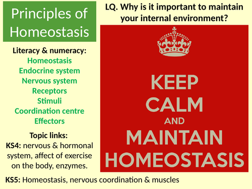 AQA, GCSE. Biology. Homeostasis. Principles of homeostasis | Teaching ...