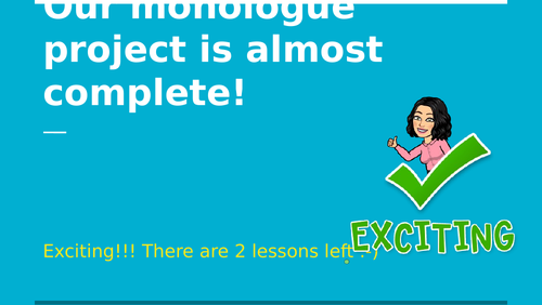 Online Drama! My Inspiration Monologue Project | Teaching Resources