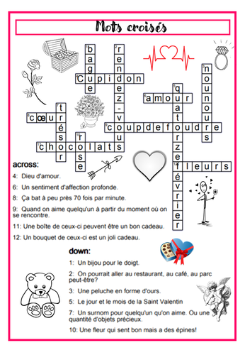 French Valentine's Day Year 9 La Saint Valentin | Teaching Resources