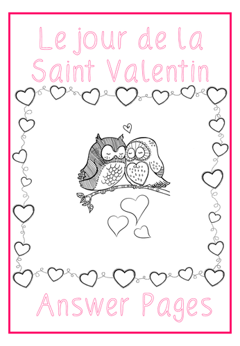 French Valentine's Day Year 9 La Saint Valentin | Teaching Resources