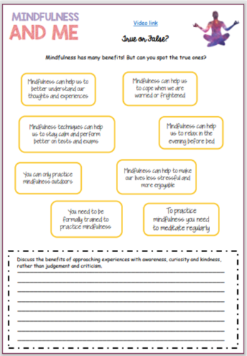 PSHE Home Learning Mindfulness | Teaching Resources