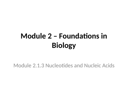 Nucleotides, DNA, Transcription and Translation - OCR A level Biology ...