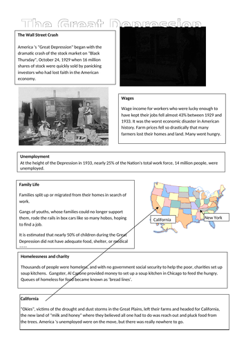 America 1920s to 1930s | Teaching Resources