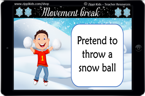 Winter Brain Breaks | Winter games – 45 Google Slides | Teaching Resources