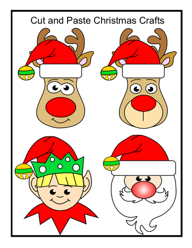 Cut and Paste Christmas Crafts | Teaching Resources