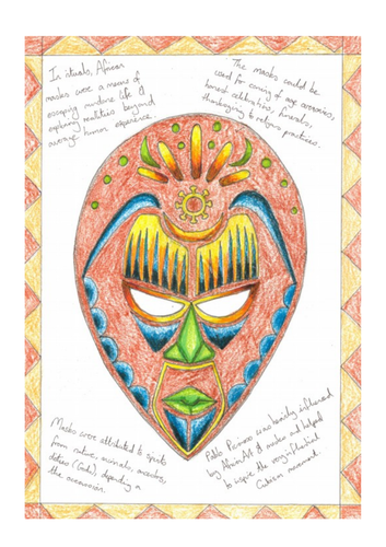 Art Home/ Online Learning African Masks | Teaching Resources