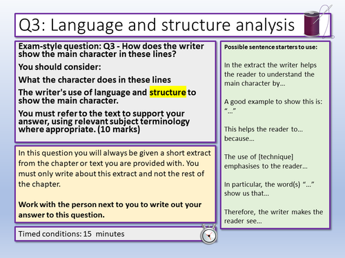 Eduqas English Language Sentences | Teaching Resources