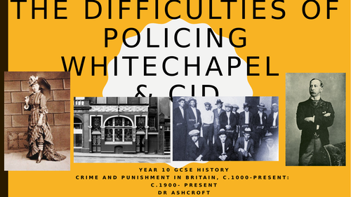Edexcel GCSE History - The difficulties of Policing Whitechapel ...
