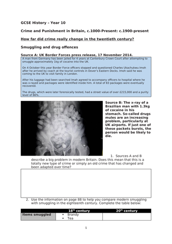 COMPLETE UNIT - Edexcel GCSE History: Crime and Punishment in Britain c ...