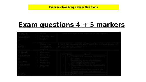 Health and Social OCR RO21 Long Exam Questions | Teaching Resources