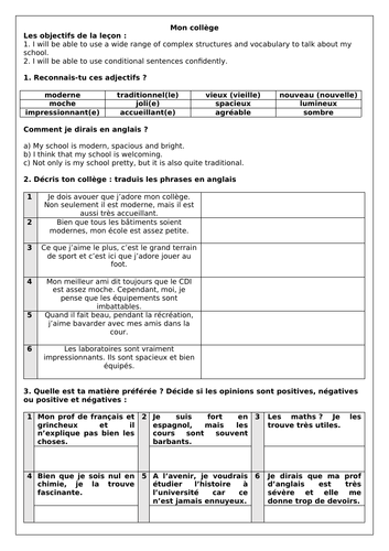 French Mon école - My school Bundle | Teaching Resources