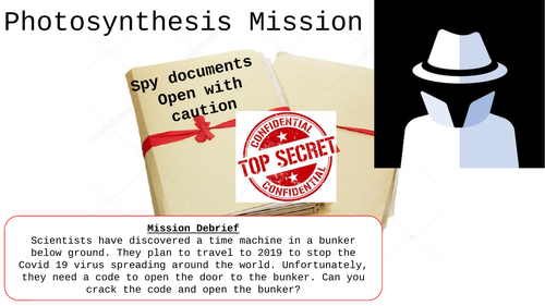 Home school task - GCSE Photosynthesis escape room task/mission ...