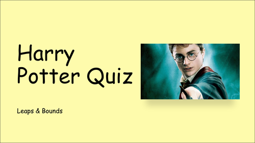 Harry Potter Books Quiz | Teaching Resources