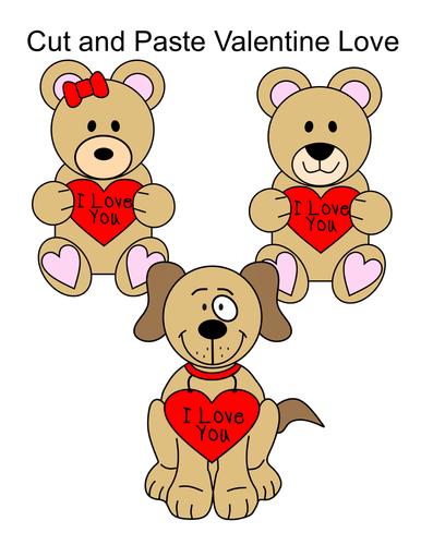 Cut and Paste Valentine's Day Crafts | Teaching Resources