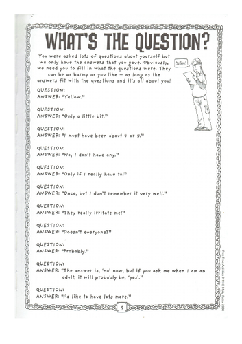What's the question? | Teaching Resources