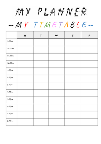 STUDENT PLANNER PACK | Schoolwork tracker | Teaching Resources