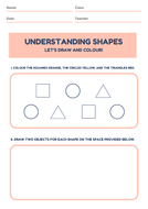 Understanding Shapes KS1 Worksheet | Teaching Resources