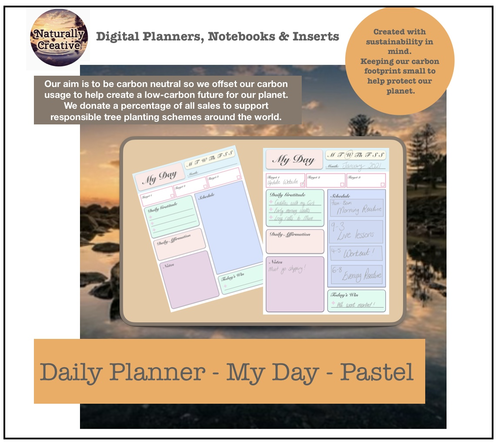 Digital Planner Daily Schedule for GoodNotes & Notability | Teaching ...