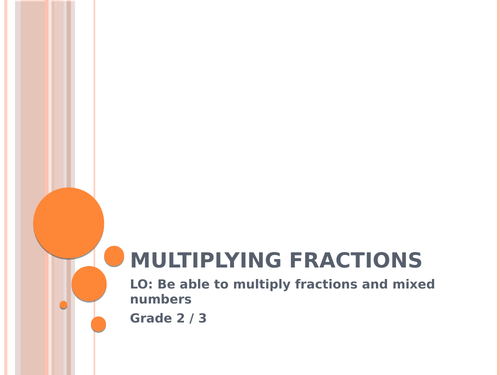 Multiplying Fractions PPT inc stretch | Teaching Resources