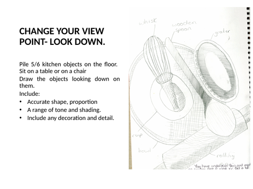 KS3 Drawing Ideas for Remote Learning | Teaching Resources