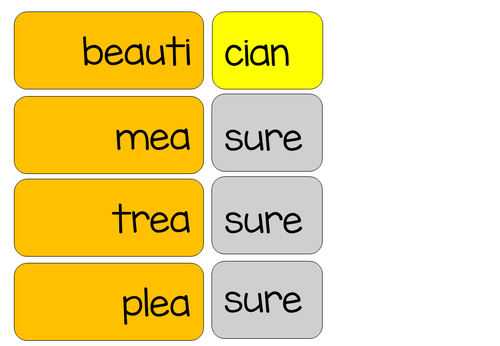 Year 3 and Year 4 (KS2) Spelling/Grammar: Suffix and word matching card ...