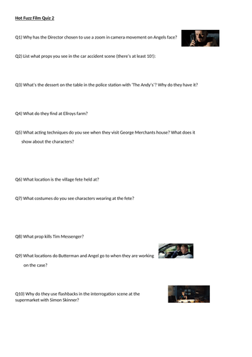 Mise En Scene SOW - Media Studies Film Studies | Teaching Resources