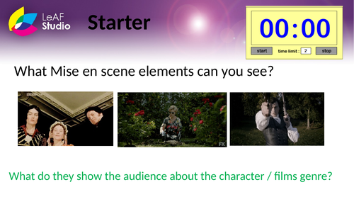 Mise En Scene SOW - Media Studies Film Studies | Teaching Resources