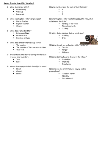 Mise En Scene SOW - Media Studies Film Studies | Teaching Resources