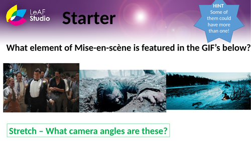 Mise En Scene SOW - Media Studies Film Studies | Teaching Resources