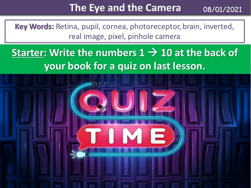 The Eye and the Camera | Teaching Resources