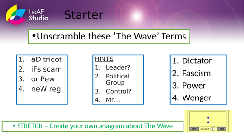 GCSE Eduqas Film Studies - The Wave SOW | Teaching Resources