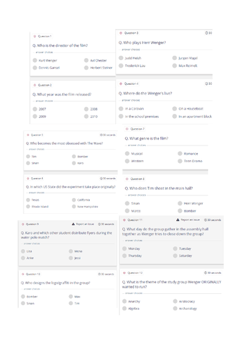 GCSE Eduqas Film Studies - The Wave SOW | Teaching Resources