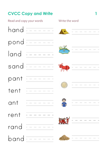 CVCC Worksheets Decode, Read and Write | Teaching Resources