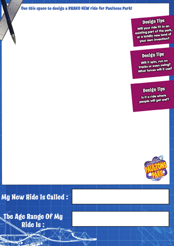 Design a ride! Fairground / Theme Park | Teaching Resources