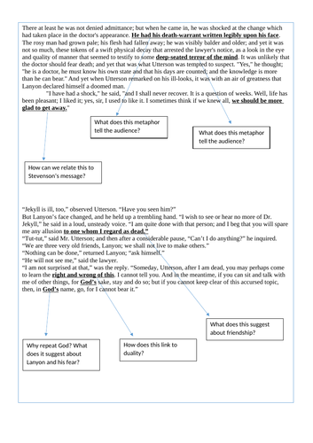 GCSE English - Study of Jekyll and Hyde | Teaching Resources