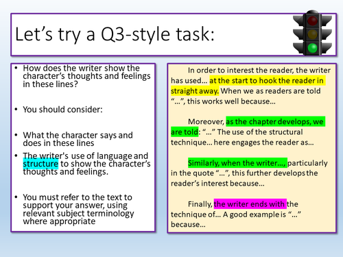 Eduqas Paper 1 Q3 Structure | Teaching Resources