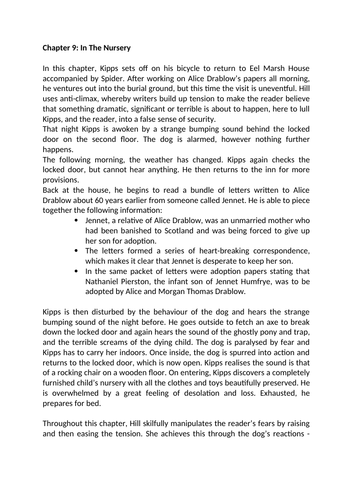 Woman in Black chapter 9 | Teaching Resources