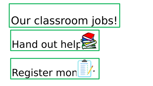 Classroom jobs | Teaching Resources