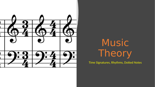 Time Signatures, Rhythms and Dotted Notes - Distance Learning - Music ...